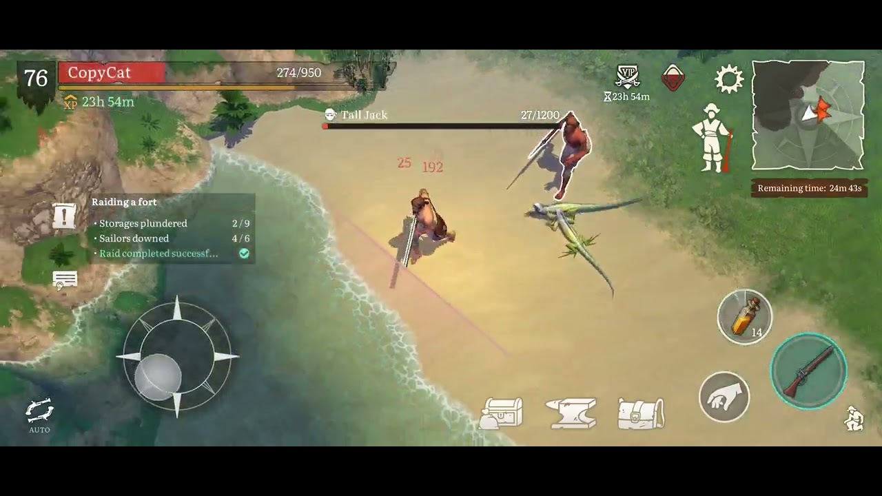 Best Way to easy raid in Mutiny Pirate Survival RPG using huge gun to ...