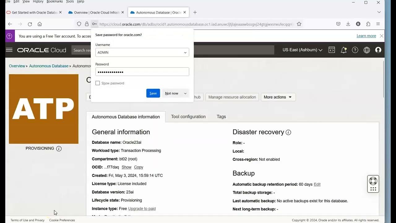 Create an Oracle 23ai Database on Oracle Cloud (Free Tier) - YouTube