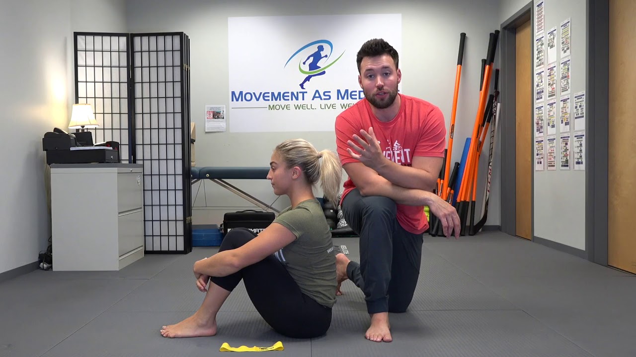 Supine Band Resisted Hip Flexion Youtube