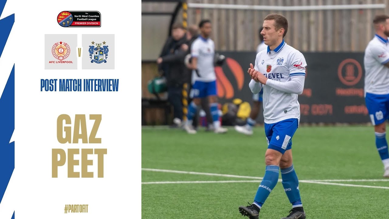 Gaz Peet - AFC Liverpool (a) | Post Match Interview | Bury FC - YouTube