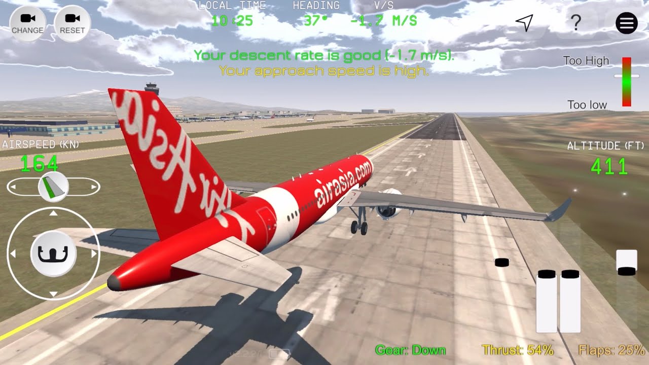 RC FS Advanced Real Flight Simulator Full GamePlay A320neo AIRASIA by ...