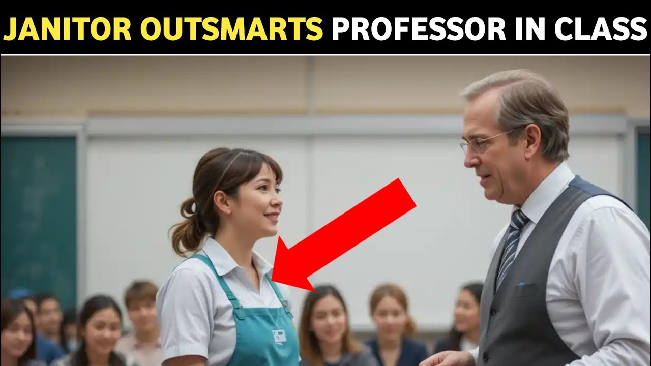 Professor Mocks Janitor in Class Then She Solves a Math Problem That ...