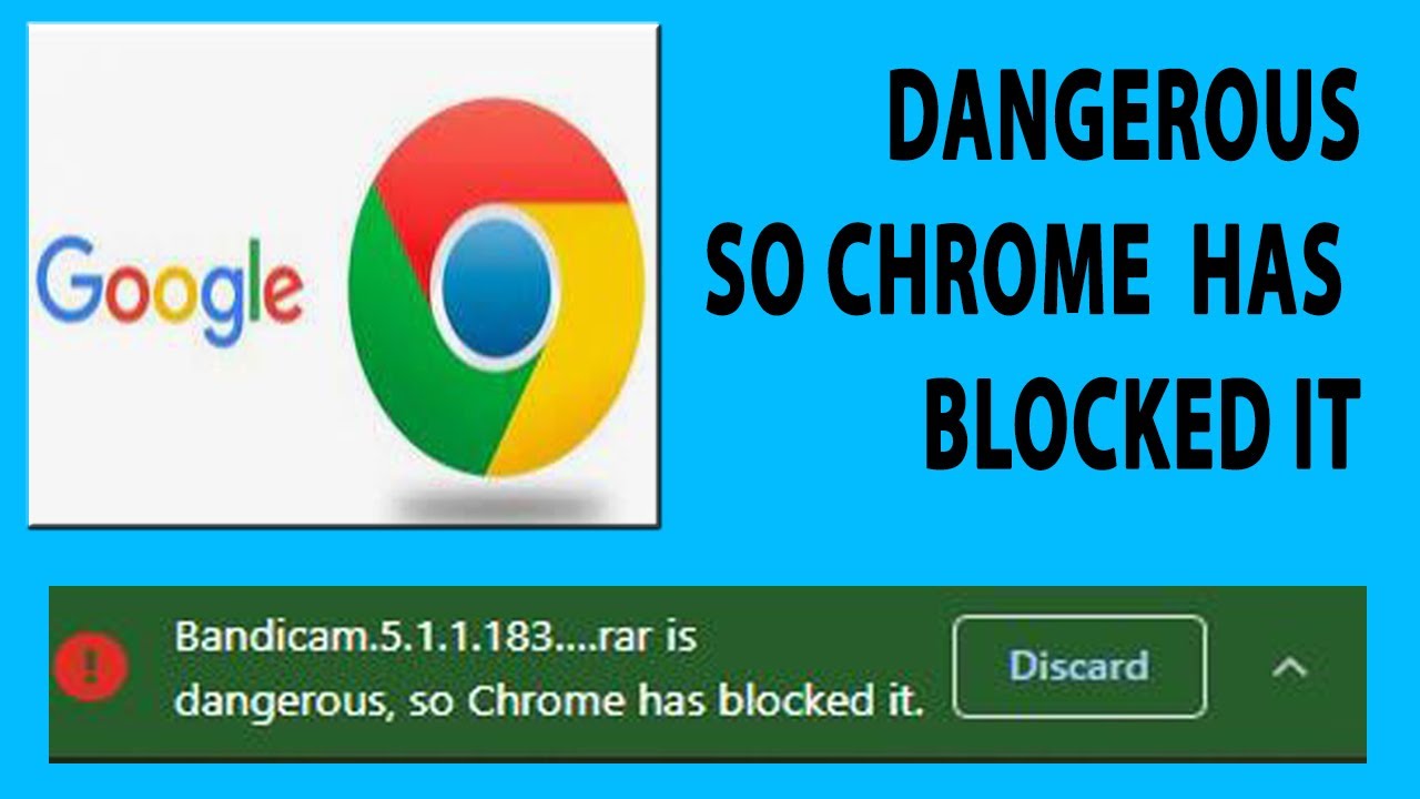 How To fix dangerous so Chrome has Blocked it problem easy, 1 minute ...