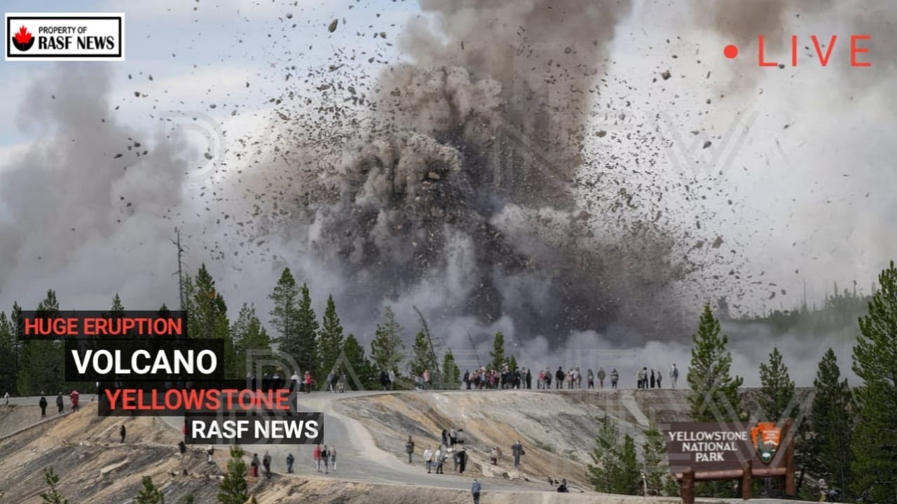 Huge Eruption In Yellowstone! Horrific Footage Steamboat Geyser ...
