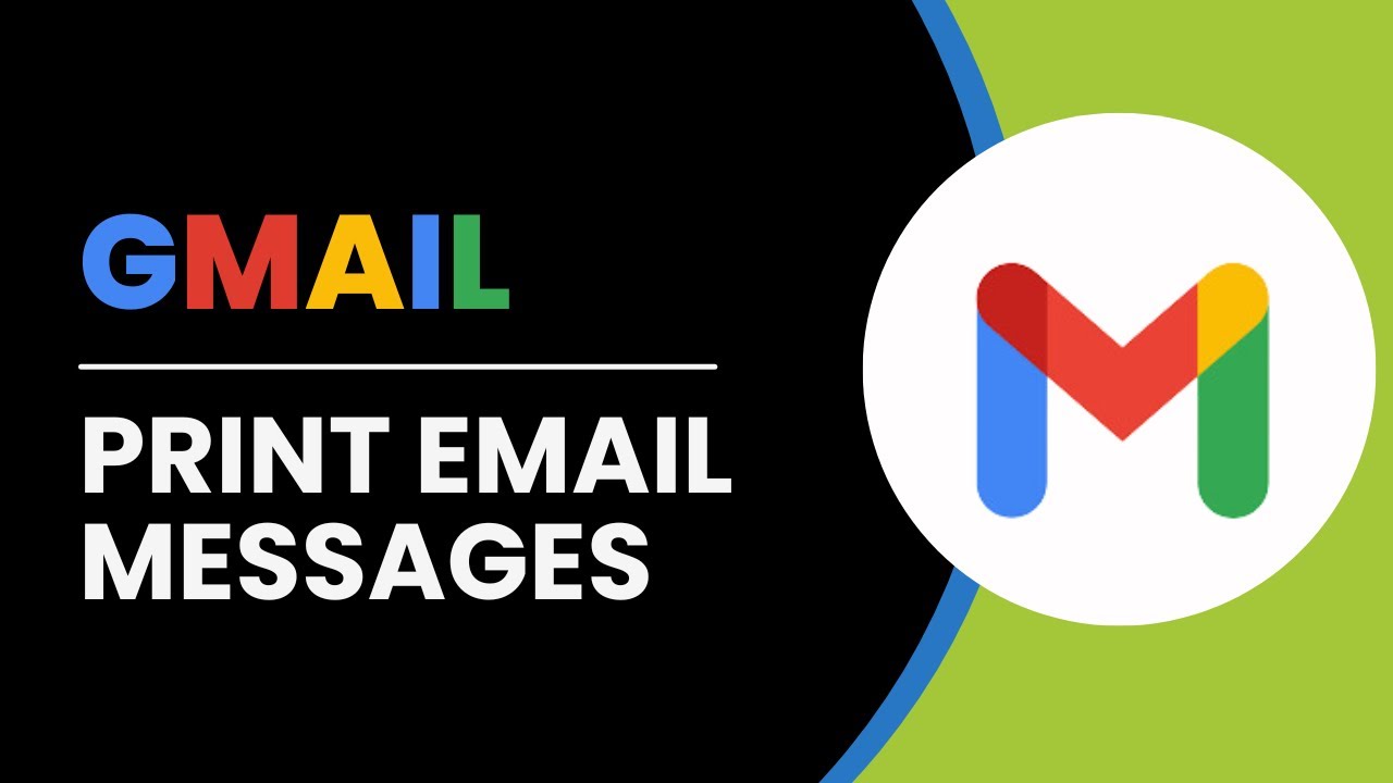 How To Print Email Messages In Gmail - YouTube