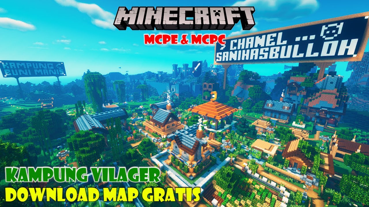 Bagi-Bagi Map Desa & Masjid Minecraft Buatan Ku - Map Showcase ...