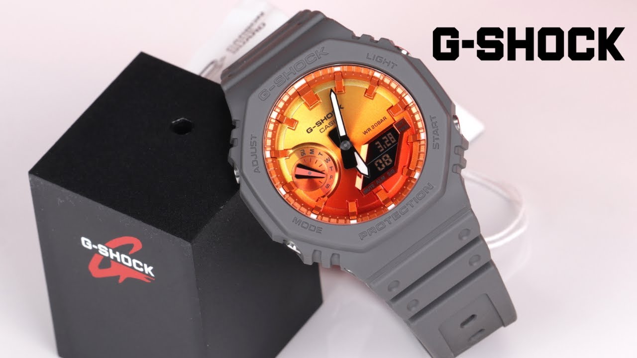 Годинник CASIO G-SHOCK 'Flame Inside' GA-2100FL-8A | Style-Time - YouTube