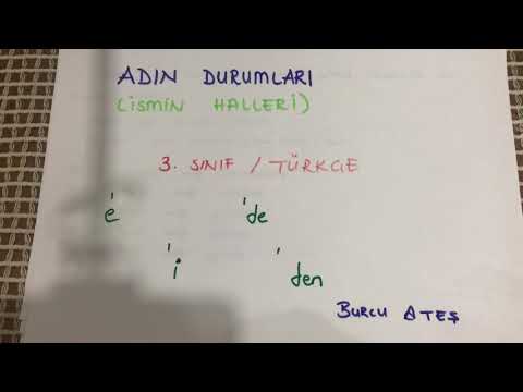 3.SINIF/TÜRKÇE   ADIN DURUMLARI