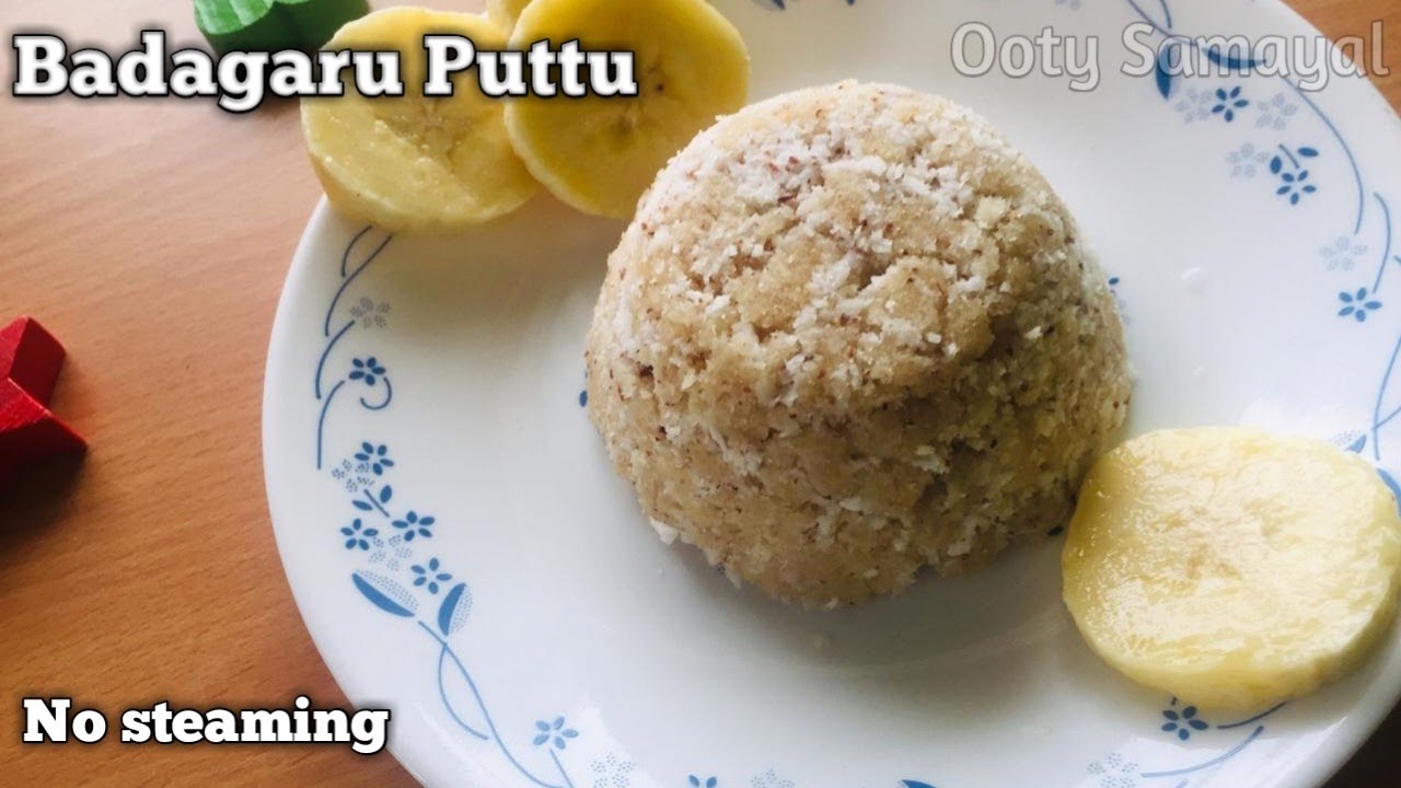 Badagaru Puttu | Healthy food | No steam | No cooking | Easy snacks ...