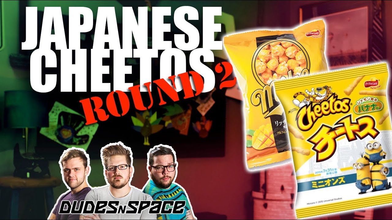 Japanese Cheetos Review - Banana Minions and Mango Popcurn - Dudes N ...