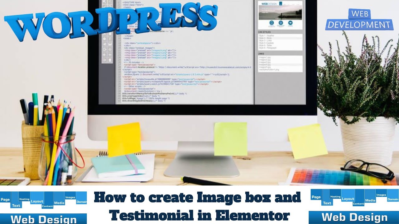 how to create image box and testimonial in Word Press in Elementor ...