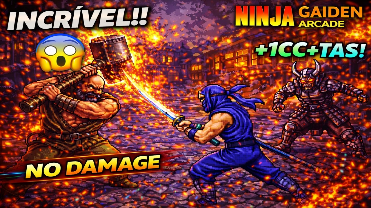 【TAS】 Ninja Gaiden / Shadow Warriors - Arcade - YouTube