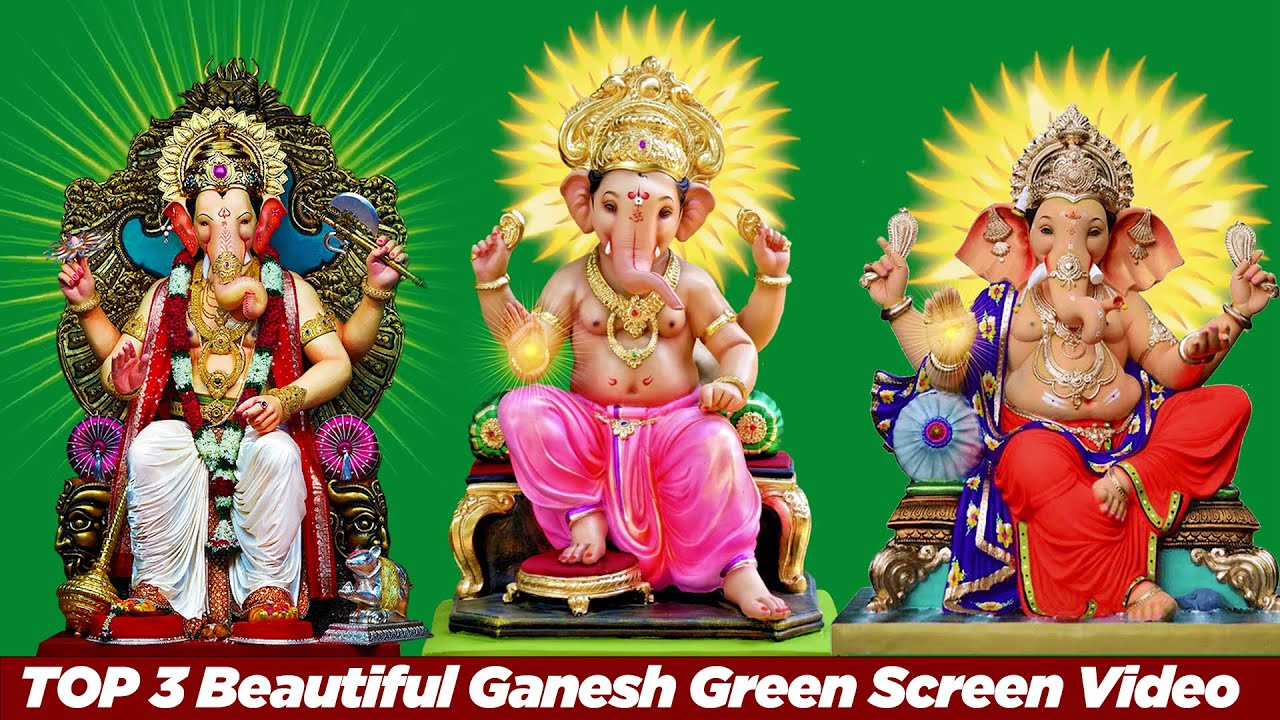 Ganesh Green Screen video !! Ganpati Green Screen Video !! God Ganesha ...
