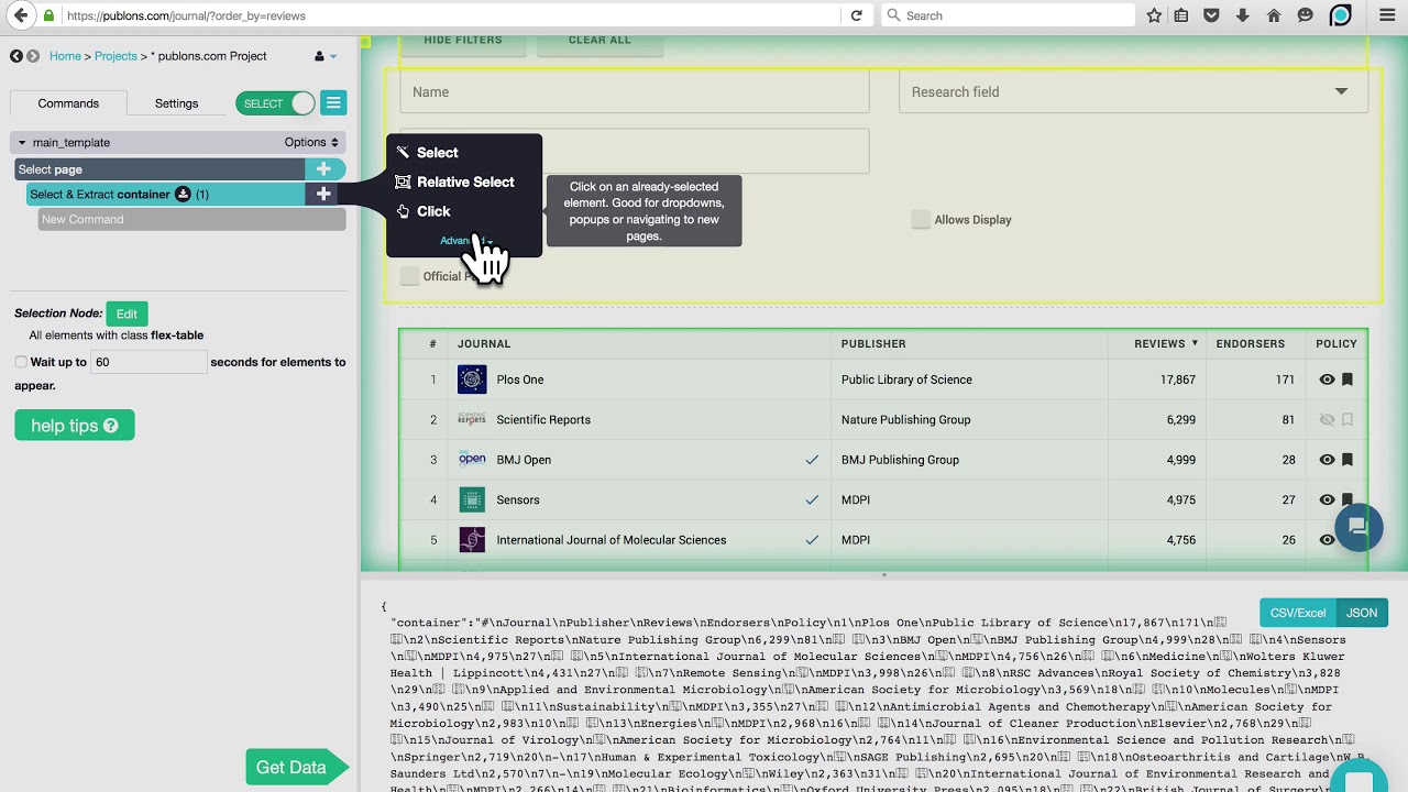 ParseHub Tutorial: Infinite Scroll (limited number of listings) - YouTube
