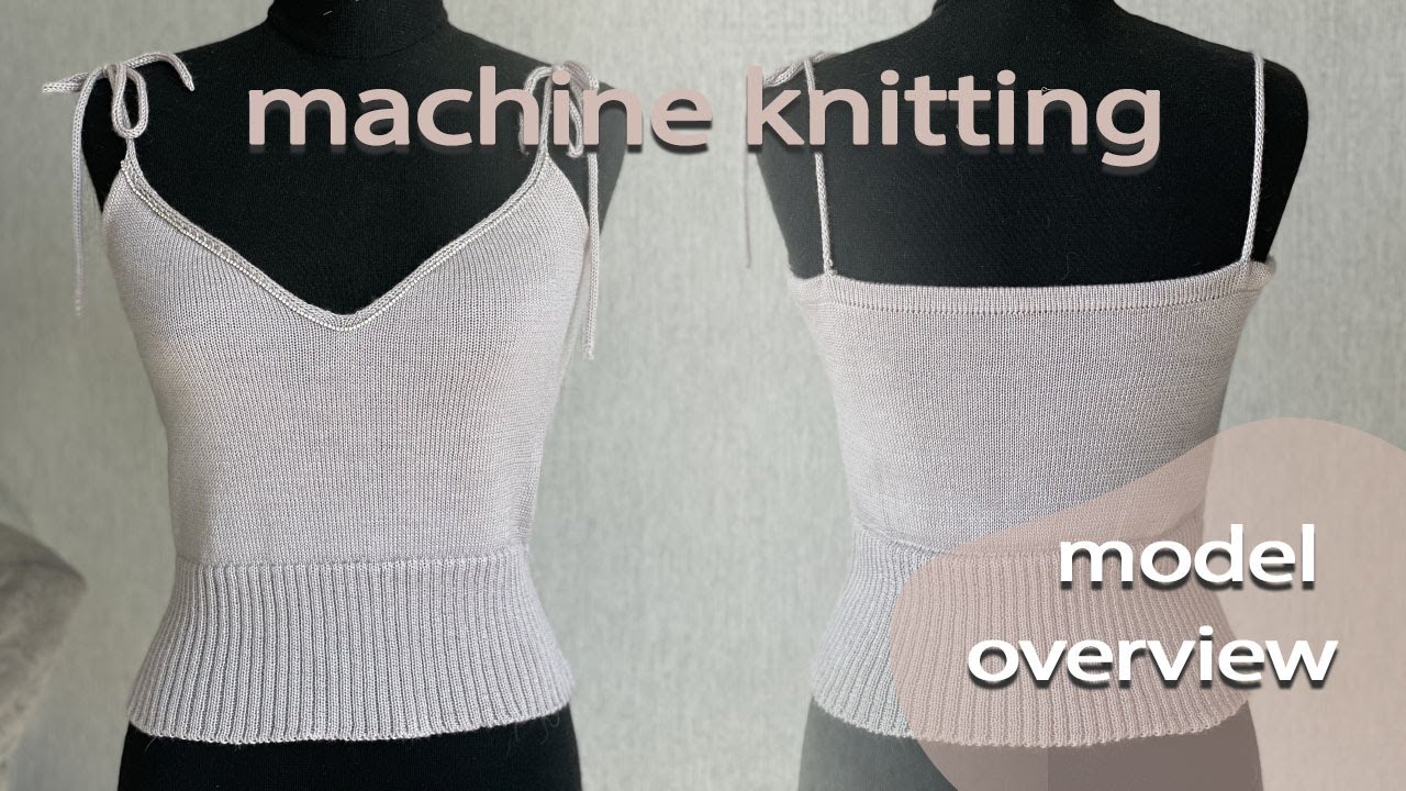 Machine knitting - knitting t-shirts - YouTube