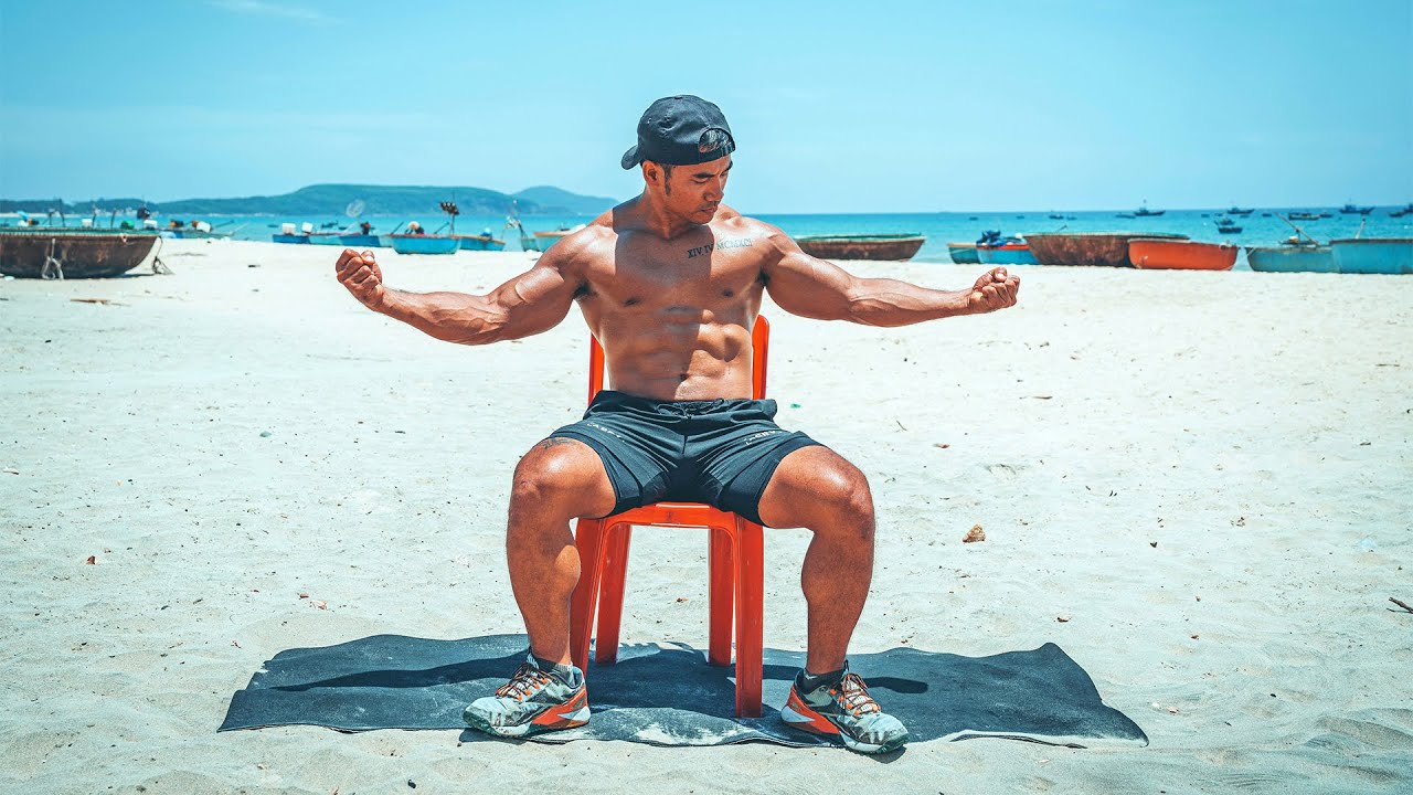 10 minutes of full body stretching with a chair🪑. - YouTube