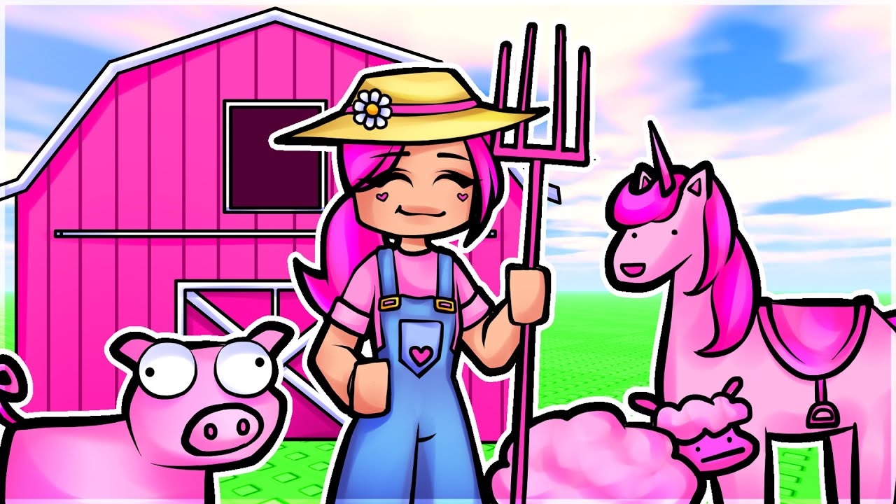 LIVING ON A PINK FARM FOR 24 HOURS! - YouTube