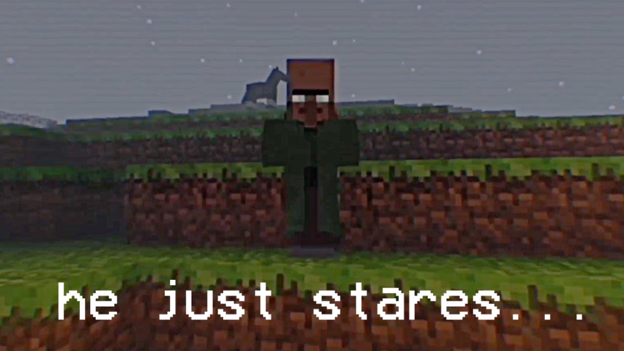 This Villager is behaving strangely | VHS Minecraft Horror Tape.2 - YouTube