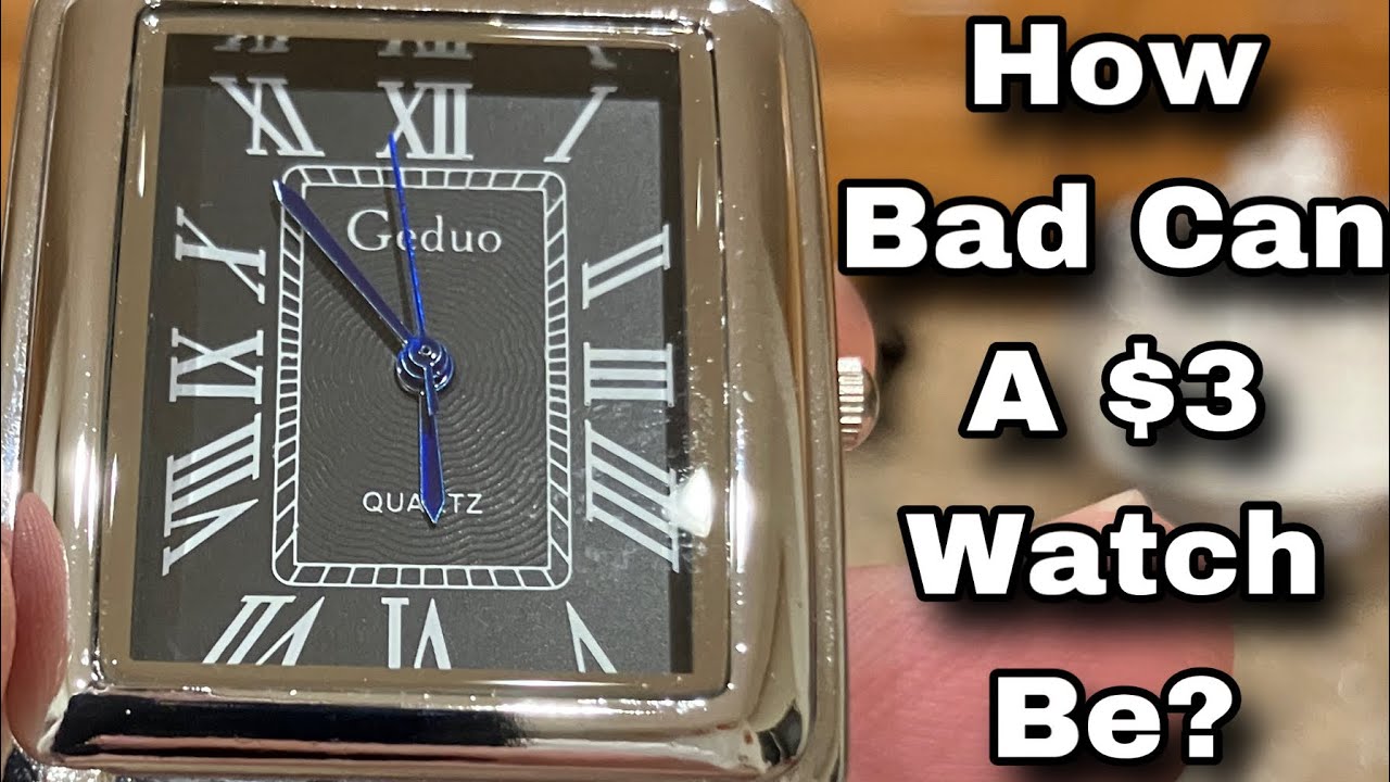 Geduo Watch Review - How Bad Can A $3 Watch Be? - YouTube