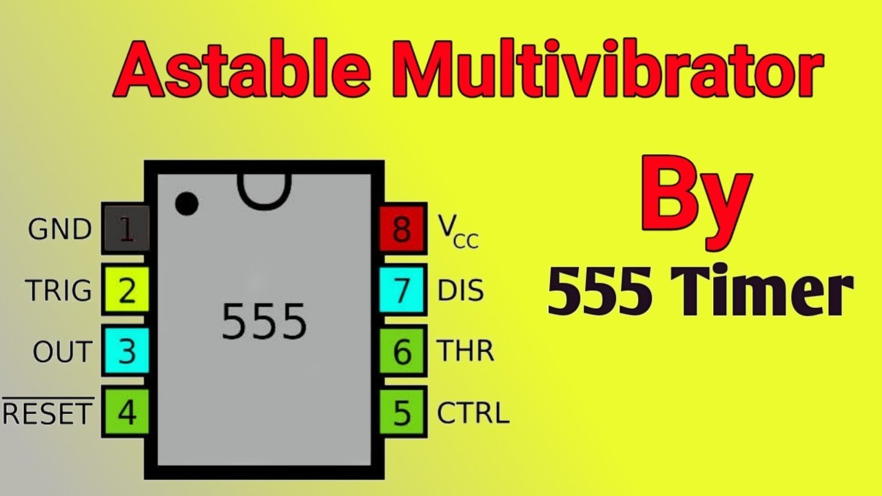 Astable Multivibrator with Timer 555 - YouTube