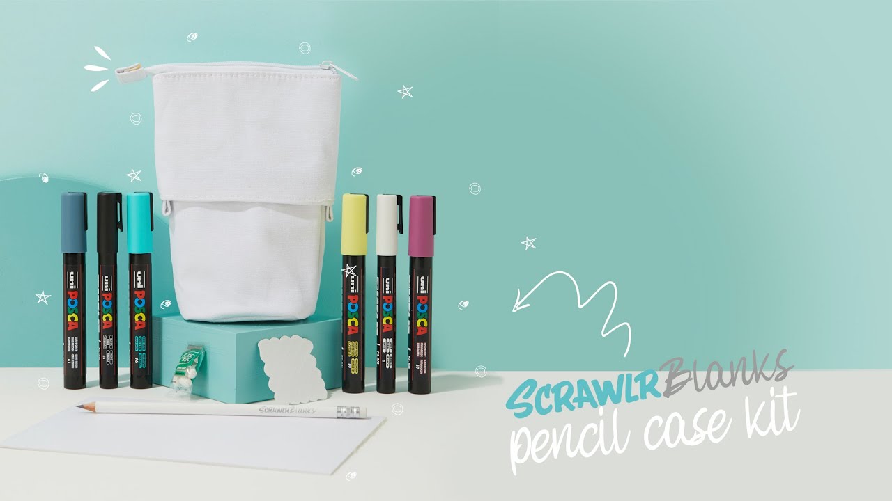 Customising A Pencil Case With Posca Pens! Using The ScrawlrBlanks ...