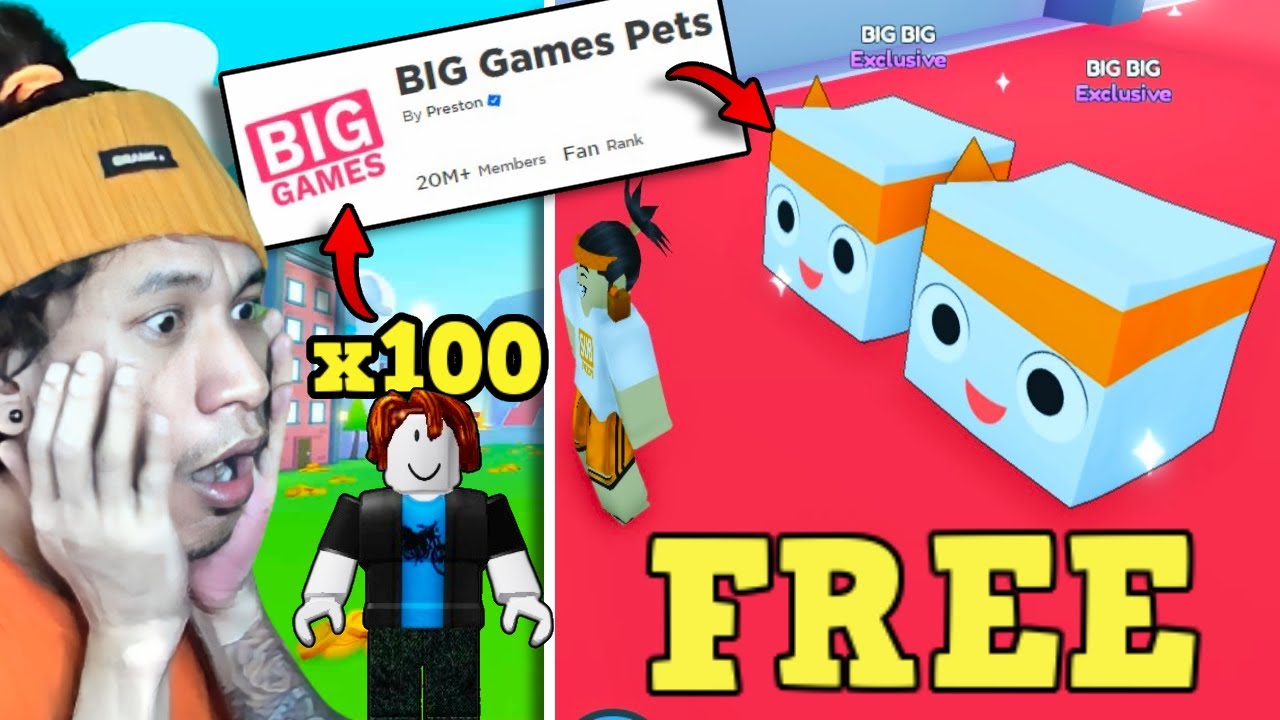 Claiming Huge Big Maskot Using 100 Accounts In Pet Simulator X - YouTube