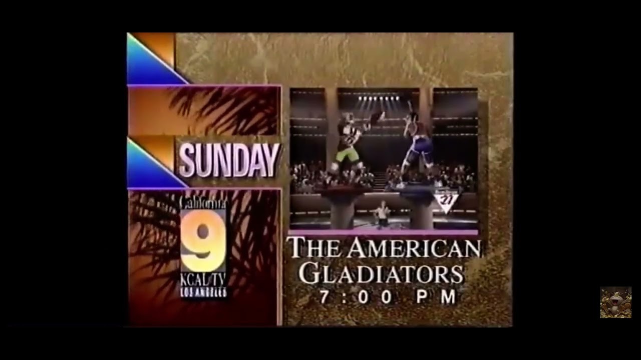 KCAL TV 9 The American Gladiators Promo + Station ID (1993) - YouTube