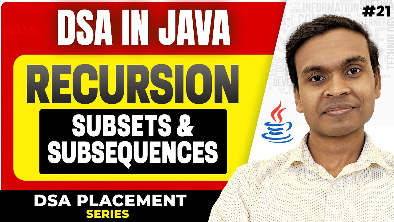 Subsets & Subsequences | Power Set | LeetCode 78 | Recursion in java ...