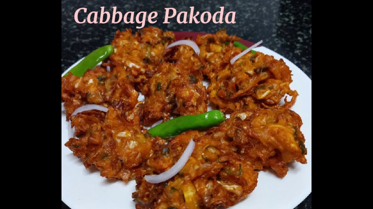 Cabbage Pakoda Recipe | How to Make Crispy Cabbage Pakoda | Aliya's ...
