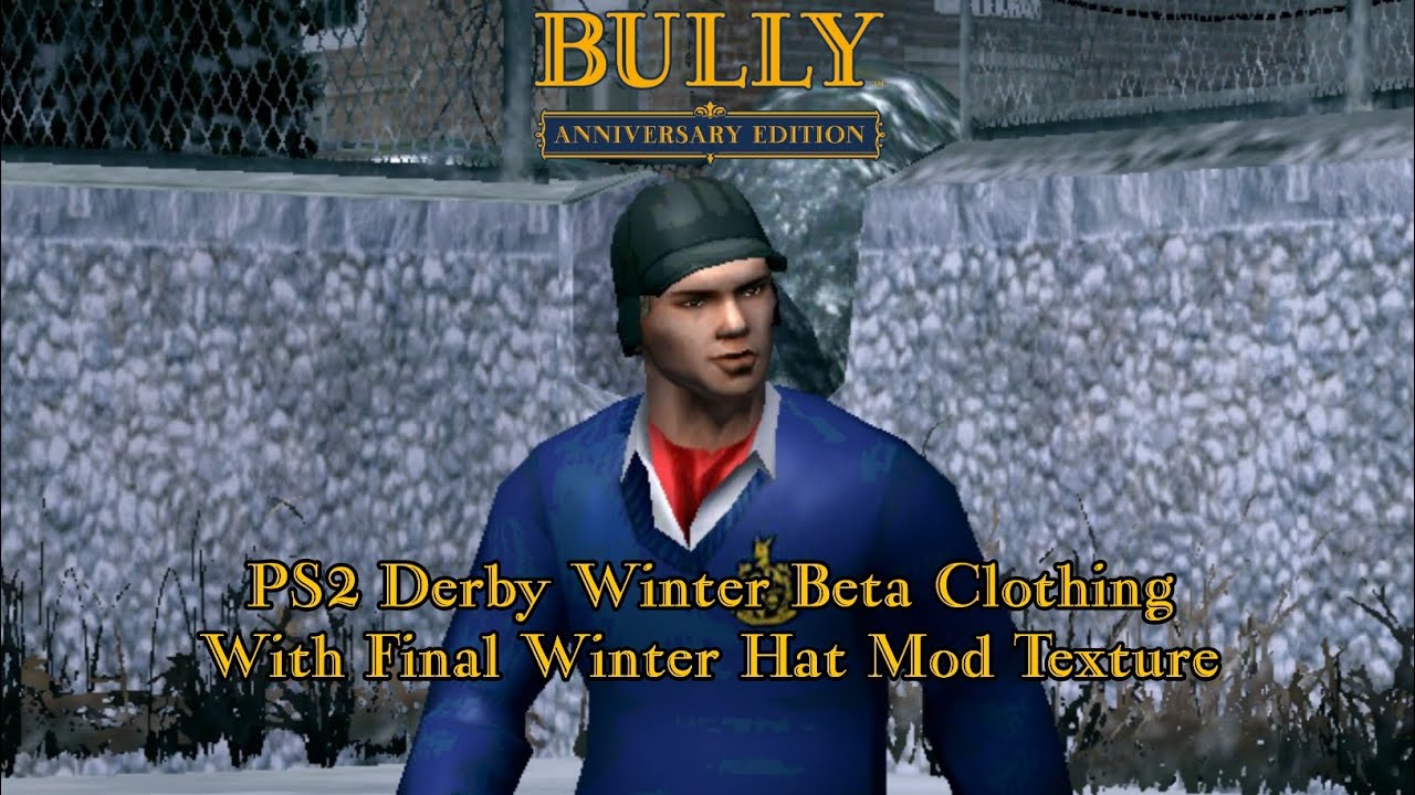 Bully AE: PS2 Derby Winter Beta Clothing With Final Hat Mod Texture ...