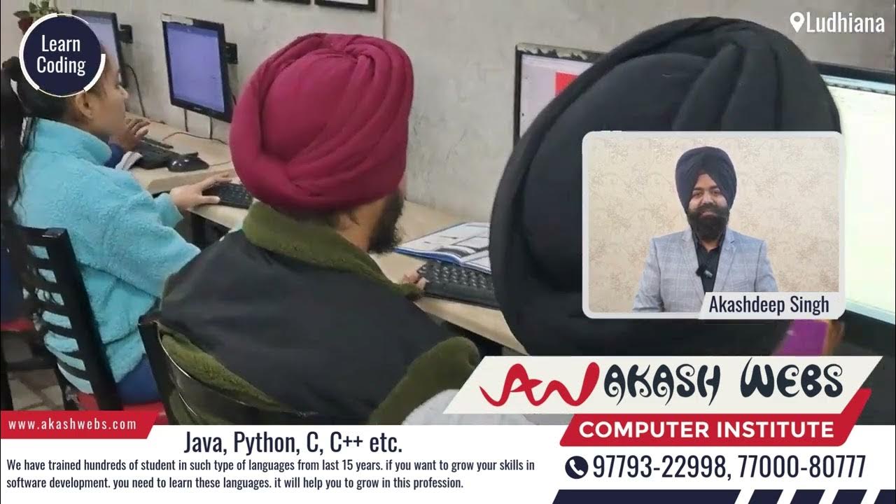 Ludhiana Best Institute to Learn C, C++, Java and Python Language | Akash Webs Computer ...