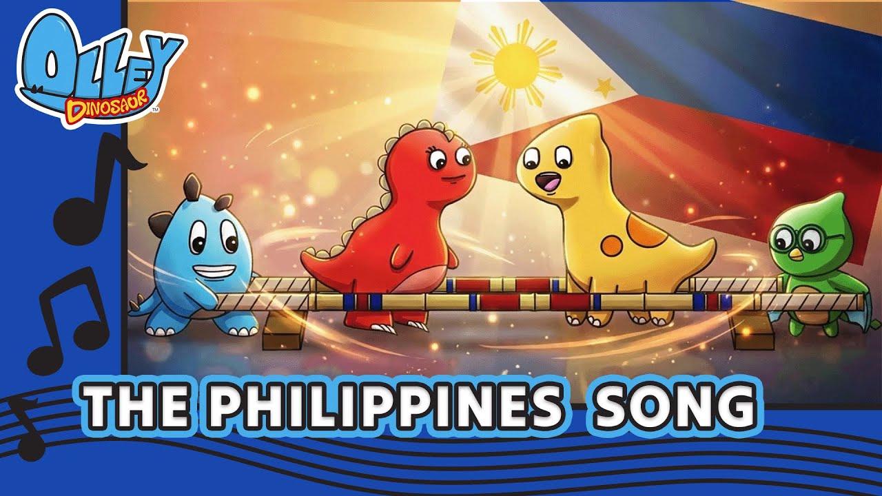 THE PHILIPPINES SONG - Music Video | Olley Dinosaur | Learn Sing ...