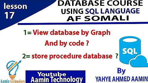 Database using SQL Somali - YouTube