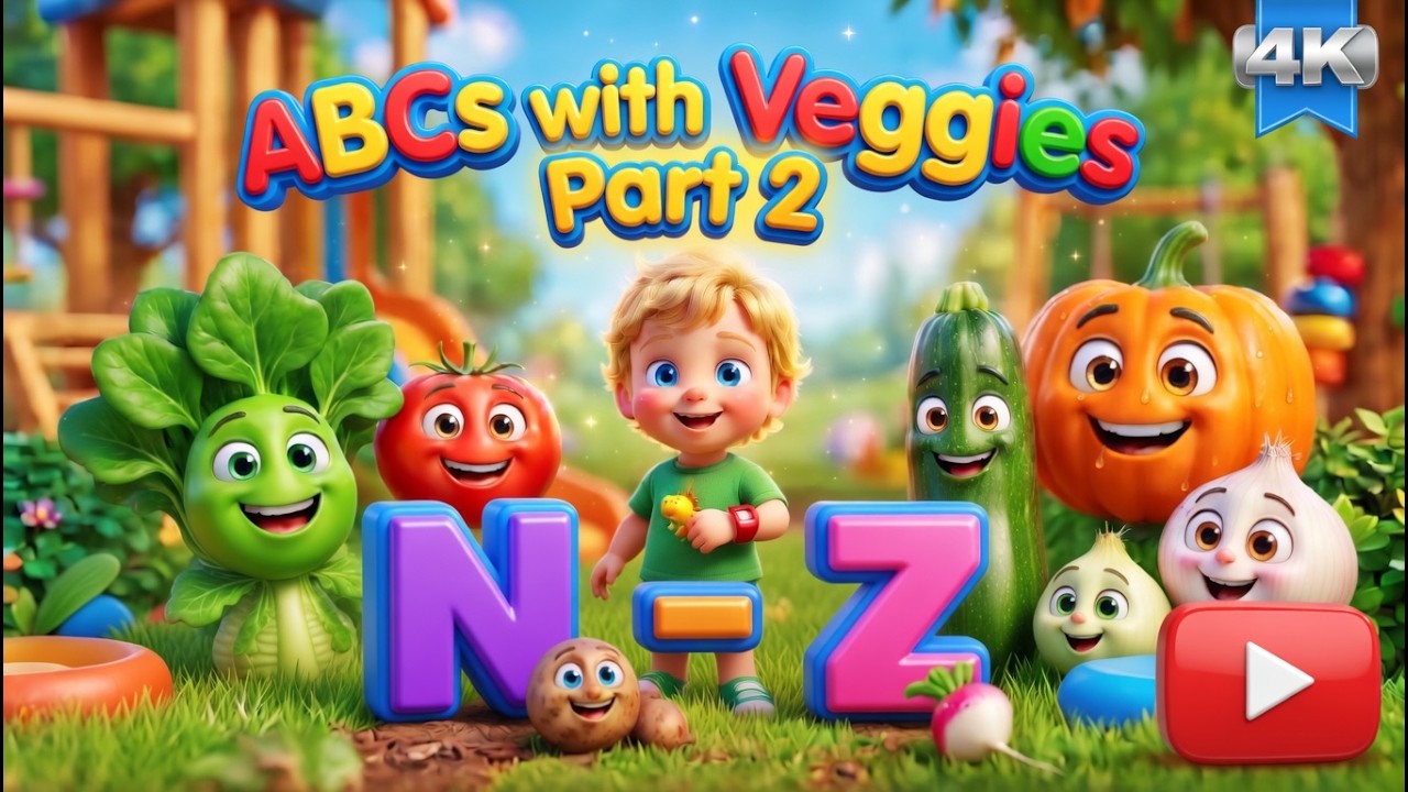 Explore ABC with Vegetable Names Part 2 I Veggies with English ...