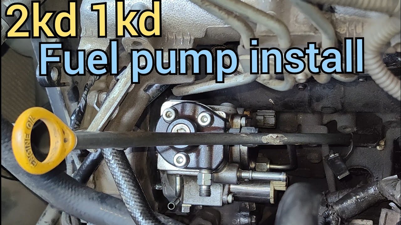 Toyota 2kd fuel pump timing mark and fuel pump easy install - Toyota ...