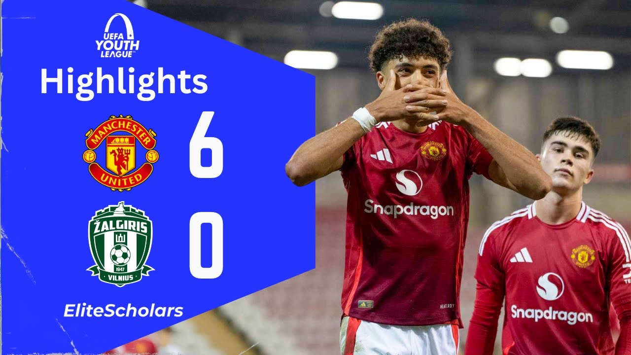 Highlights Manchester United U19 vs Žalgiris U19 | 6 - 0 | UEFA Youth League Highlights 06/11/24 ...