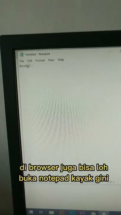 Sejak kapan kamu tau, bisa buka notepad di browser 🤭 - YouTube