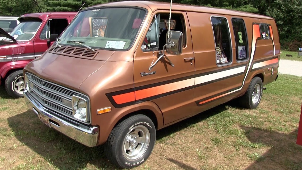 Kevin Ochs and his Custom 1977 Original Dodge Tradesman 200 MaxiVan ...