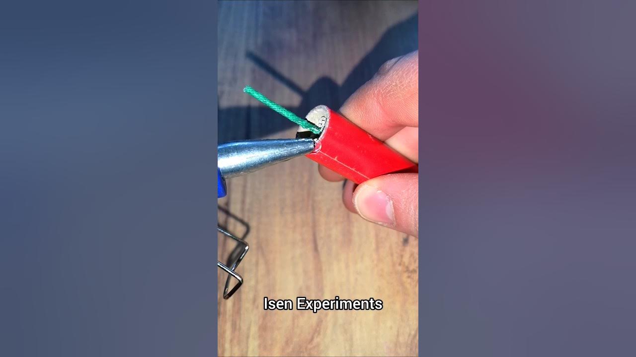 Make Cracker Rocket Can #experiment #firecrackers #fireworks #crackers #lifehack - YouTube