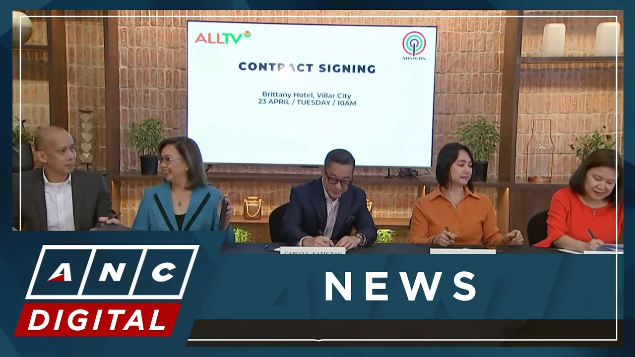 ABS-CBN AND ALLTV Contract Signing | ANC - YouTube