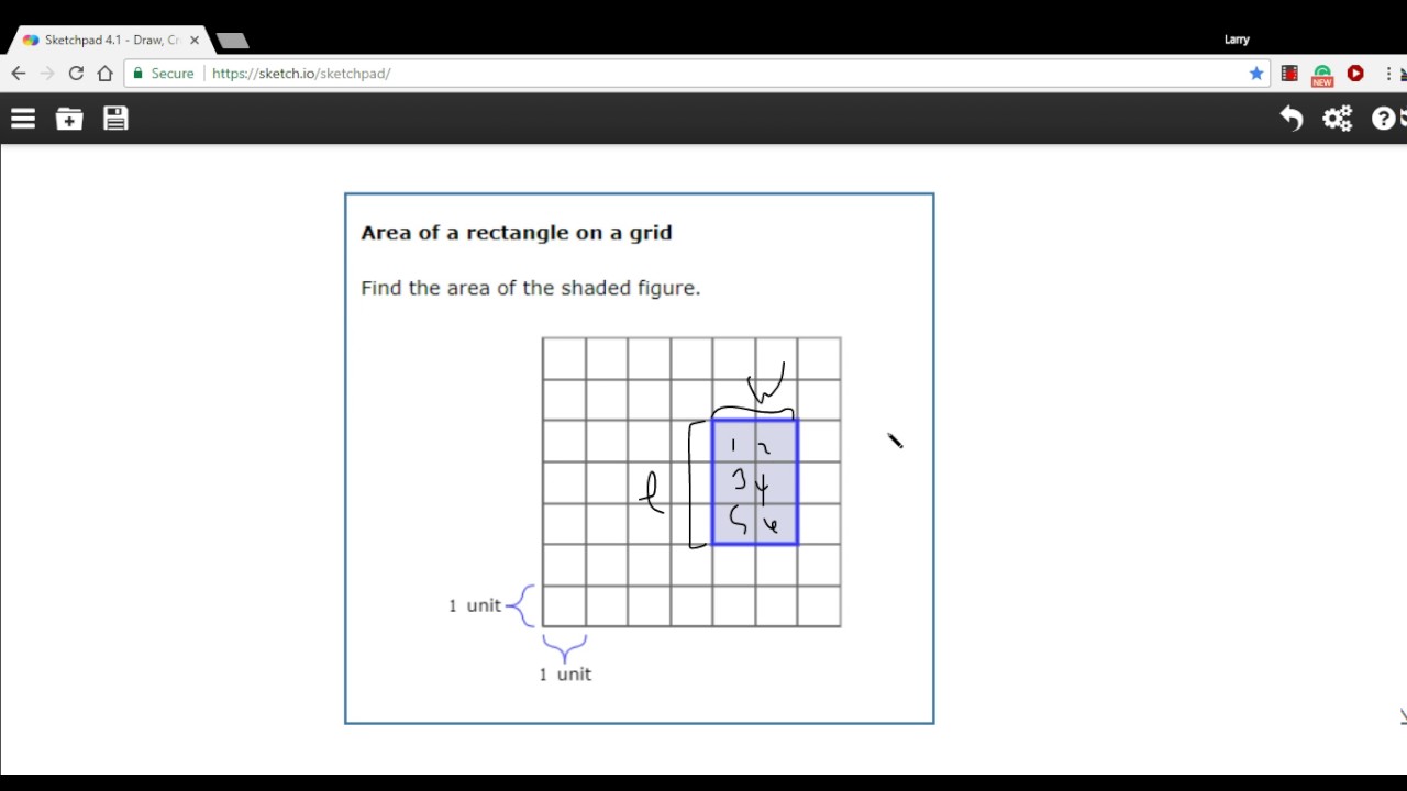 Area Of A Rectangle On A Grid YouTube area-of-a-rectangle-on-a-grid-youtube