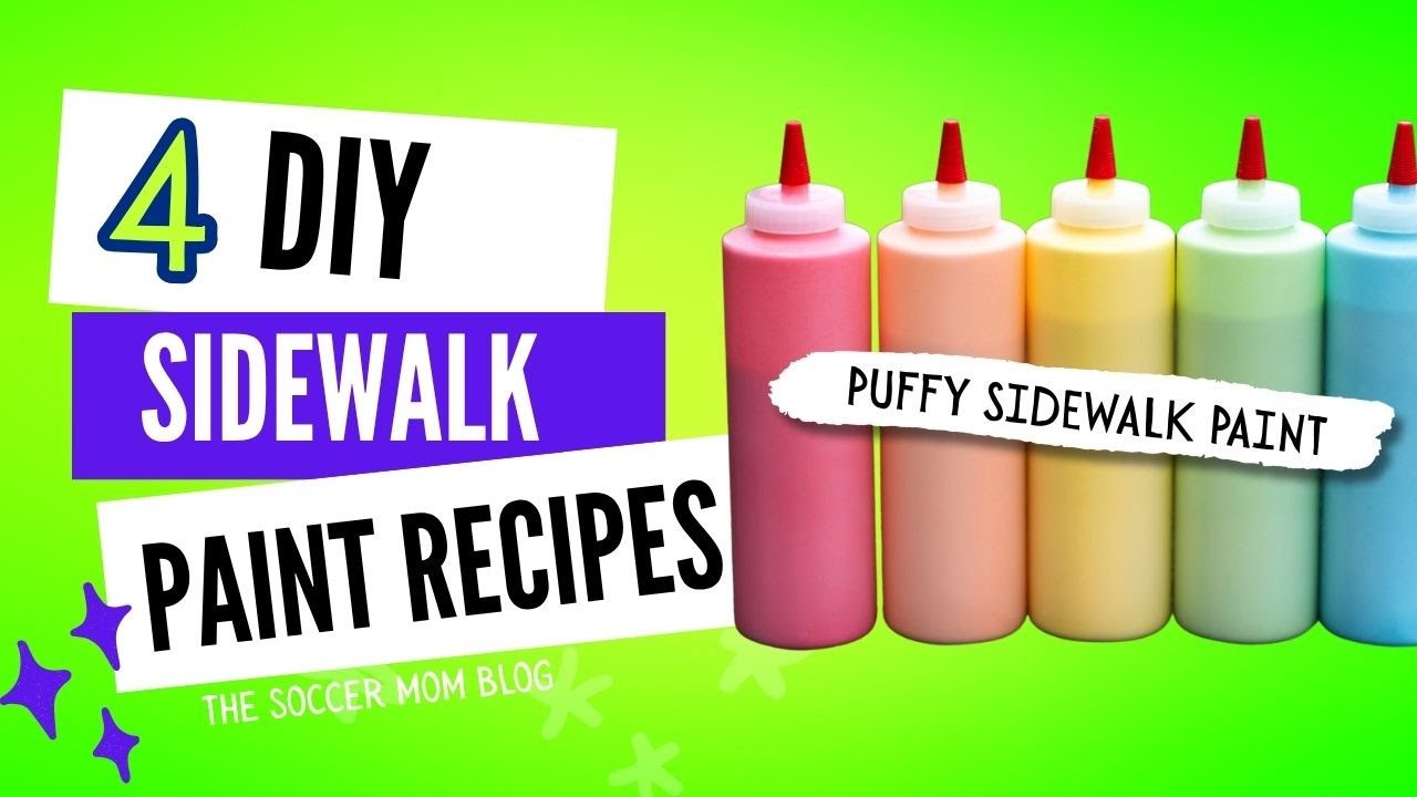4 DIY Outdoor Paint Recipes (to keep kids busy all summer!) - YouTube