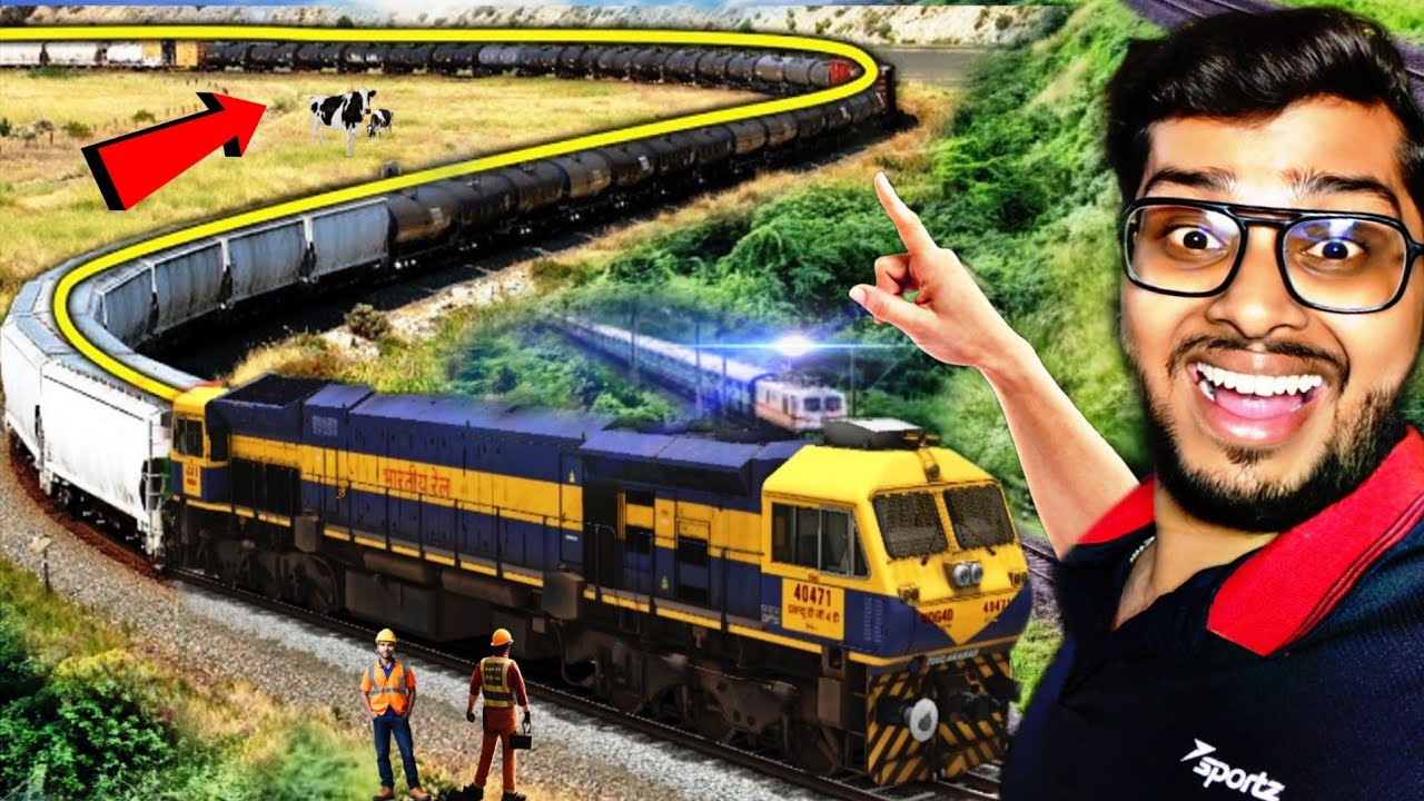 I DROVE 1000m LONG COAL TRAIN😱 || JET ENGINE LIKE EMD BEAST POWER - YouTube