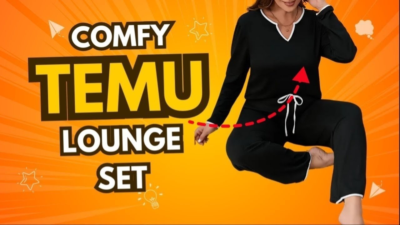 Temu Affordable Loungewear: Stylish and Comfortable Set - YouTube