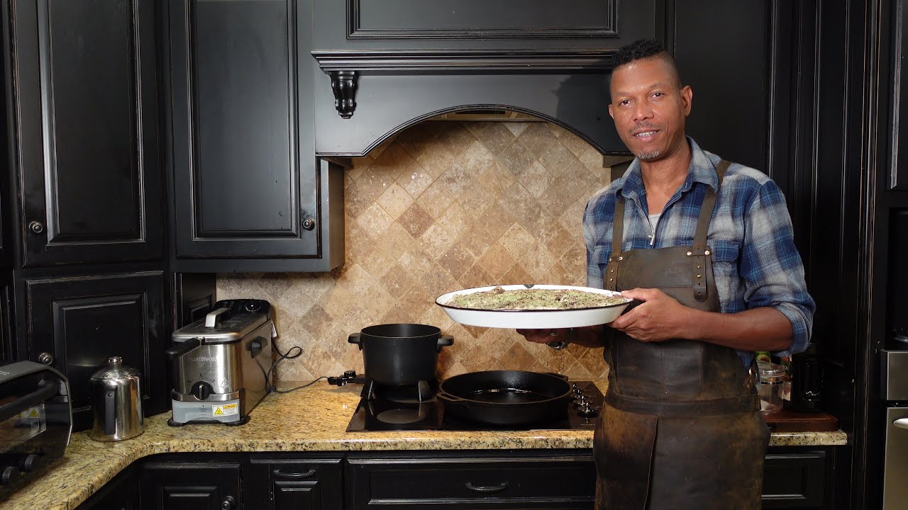Holiday Skillet Fried Chop House Chops with Ham Shank Soup - YouTube