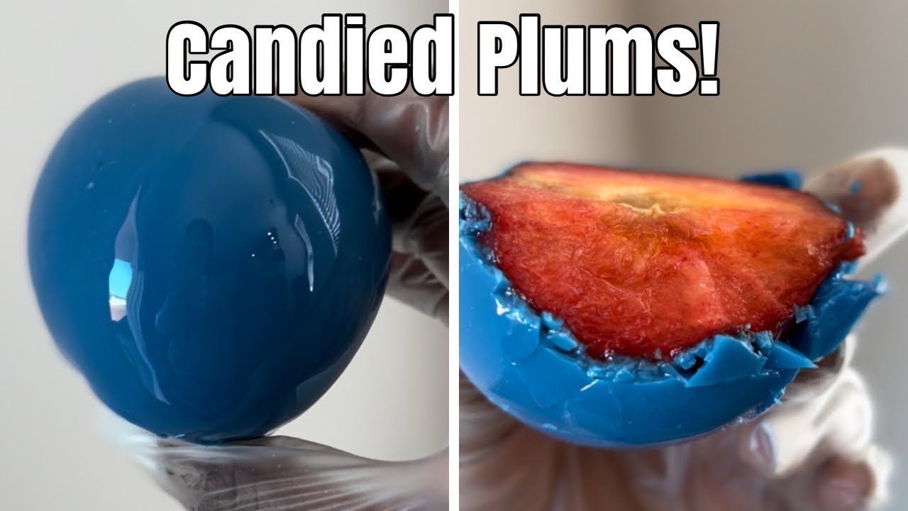 How To Make Candied Plums for your Treat Business! - YouTube
