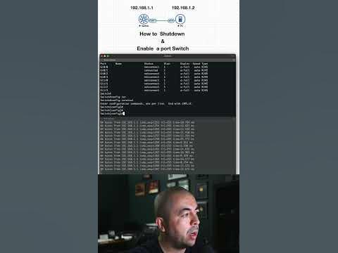 How to shutdown a port on a Cisco switch - YouTube