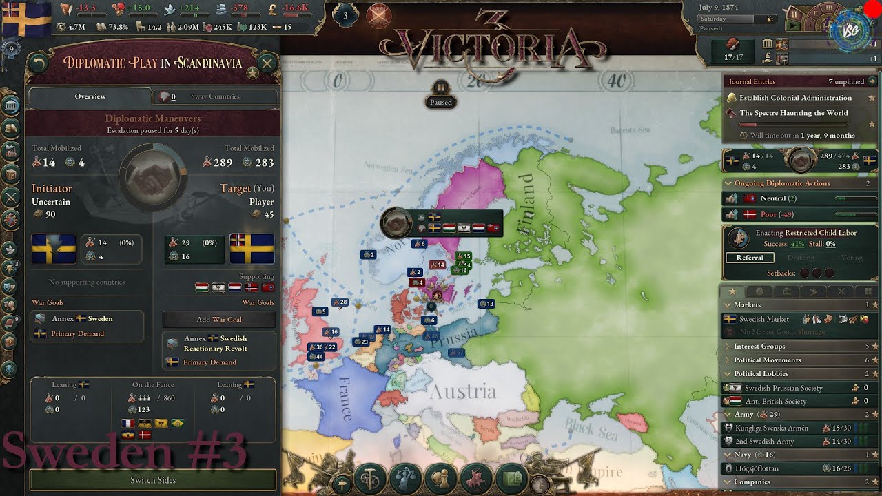 Dealing with Minor Domestic Concerns || Sweden || Victoria 3 - YouTube