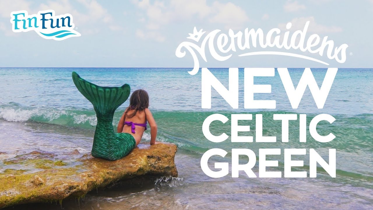 NEW Celtic Green Mermaidens Design | Fin Fun Mermaid - YouTube