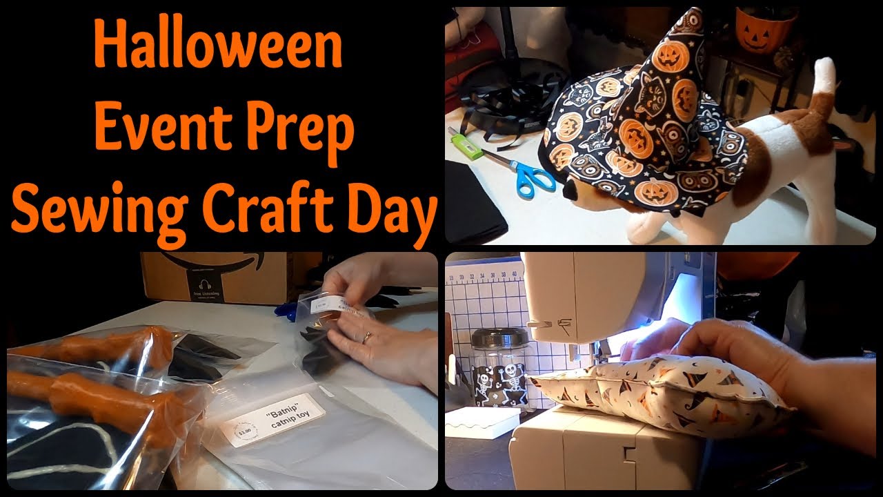 Halloween Event Prep Sewing Craft Day - YouTube
